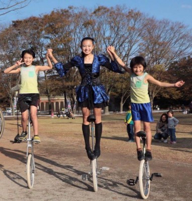 Chigasaki-City Unicycle Japan Champion UCHIDA Sister & Brothers ...
